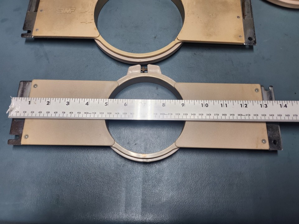 SWF Original Tajima Embroidery Machine Hoop Set Lot 9 12 15 18cm 355 Mm ...