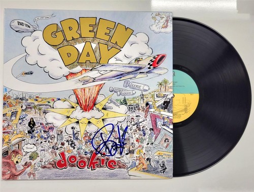 Billie Joe Armstrong signed Green Day Dookie record album cover (C) BAS ...