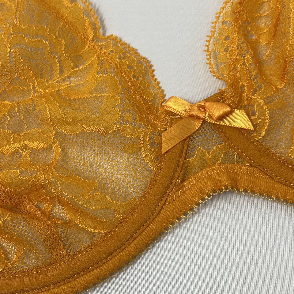 Agent Provocateur Bernie Yellow Sunset Bra 34E NWT $215 | eBay