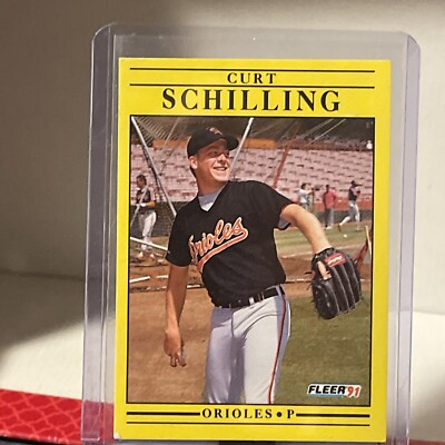 1991 Fleer Baltimore Orioles Baseball Card #491 Curt Schilling | eBay