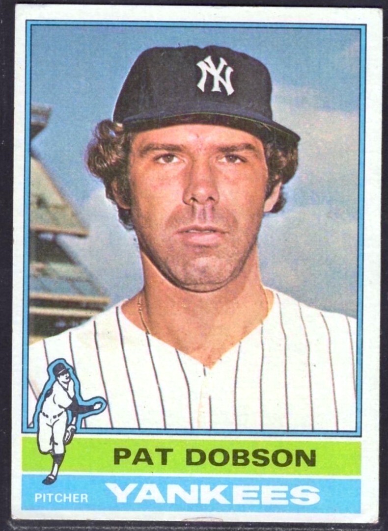1976 Topps Baseball Card #296 Pat Dobson New York Yankees EX-MT | eBay