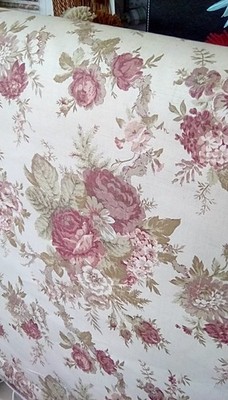 Waverly Norfolk Rose Home Decor Fabric 19 Yds Vintage Feel Pink Hues ...