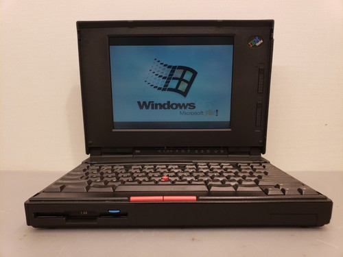 Vintage IBM Thinkpad 755C Laptop Tested, Windows 95 Plus, 20MB RAM ...