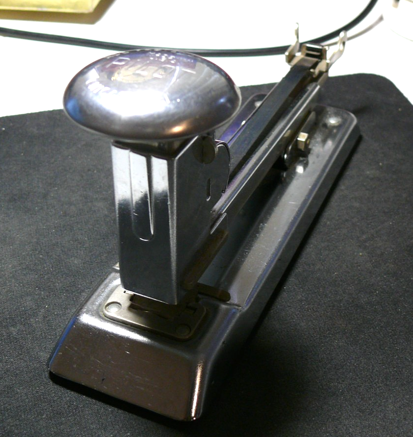 Vintage Office Ace Fastener Corp Pilot Stapler Chrome Steel 402Chicago ...