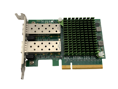 SuperMicro AOC-STGN-I2S Rev 2.11 Dual-Port SFP+ 10Gbe NIC Card w/Short ...