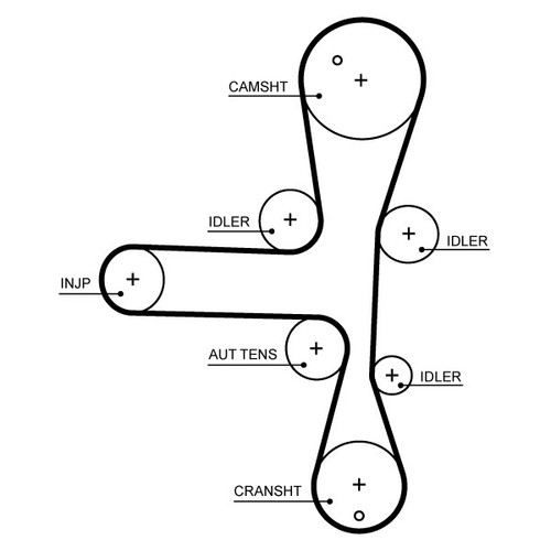 Timing Belt Kit fits VAUXHALL INSIGNIA A 2.0D 14 to 17 B20DTH Set Gates ...