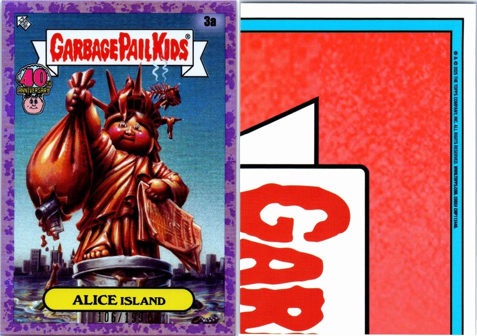 2025 GARBAGE PAIL KIDS 40th ANNIVERSARY PICK YOUR PURPLE PARALLEL CARDS ...