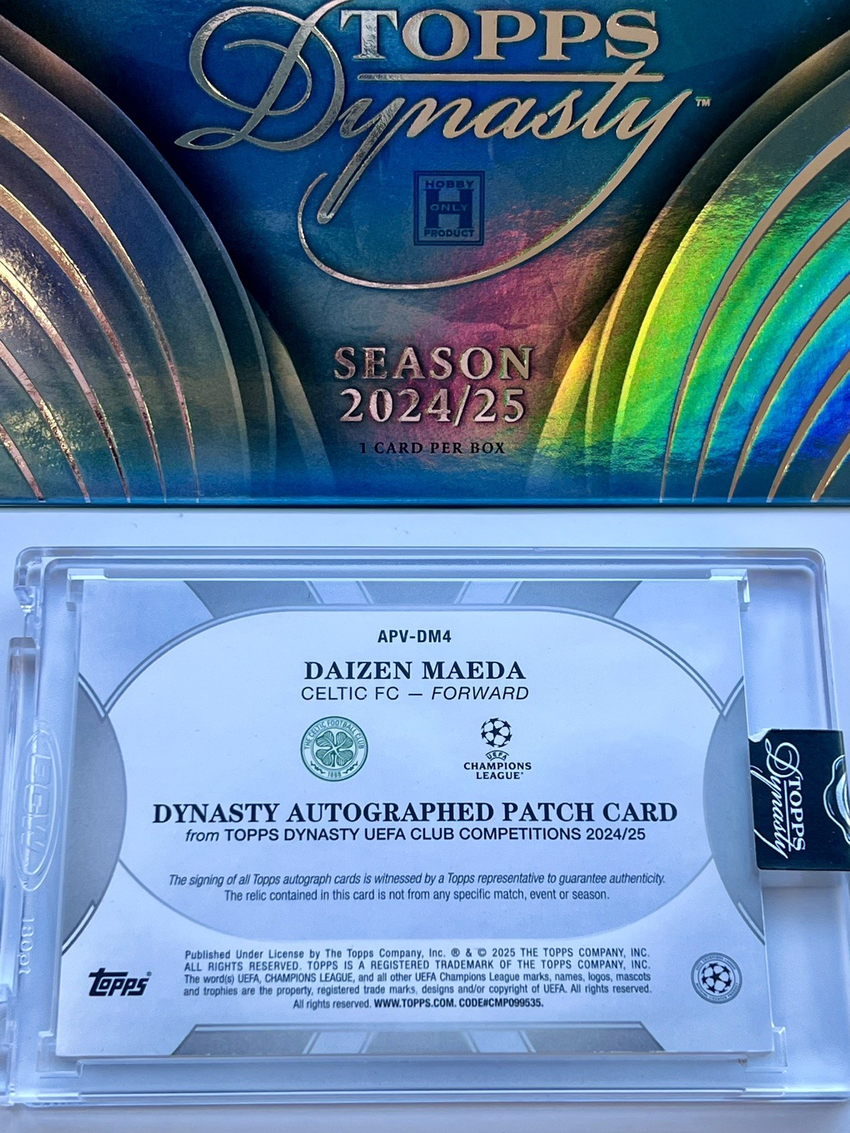 2024/25 Topps Dynasty UCC - Daizen Maeda - On Card Auto