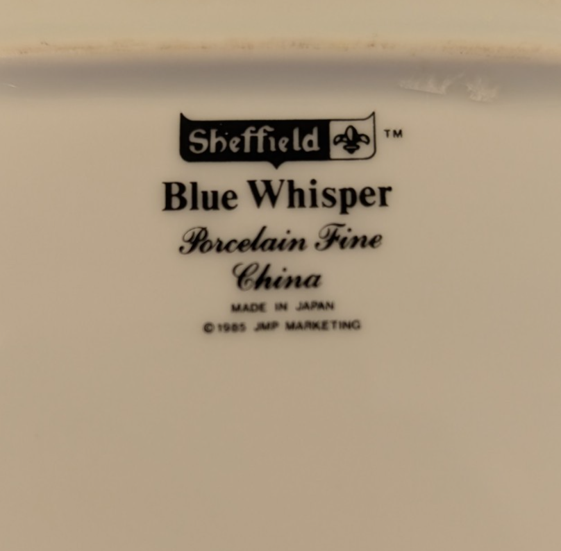 Sheffield Blue Whisper Porcelain Fine China Oval Platter 1985 12" | eBay