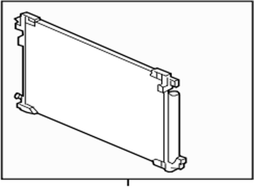 88460-10320 Toyota Condenser assy, cooler 8846010320, New Genuine OEM ...