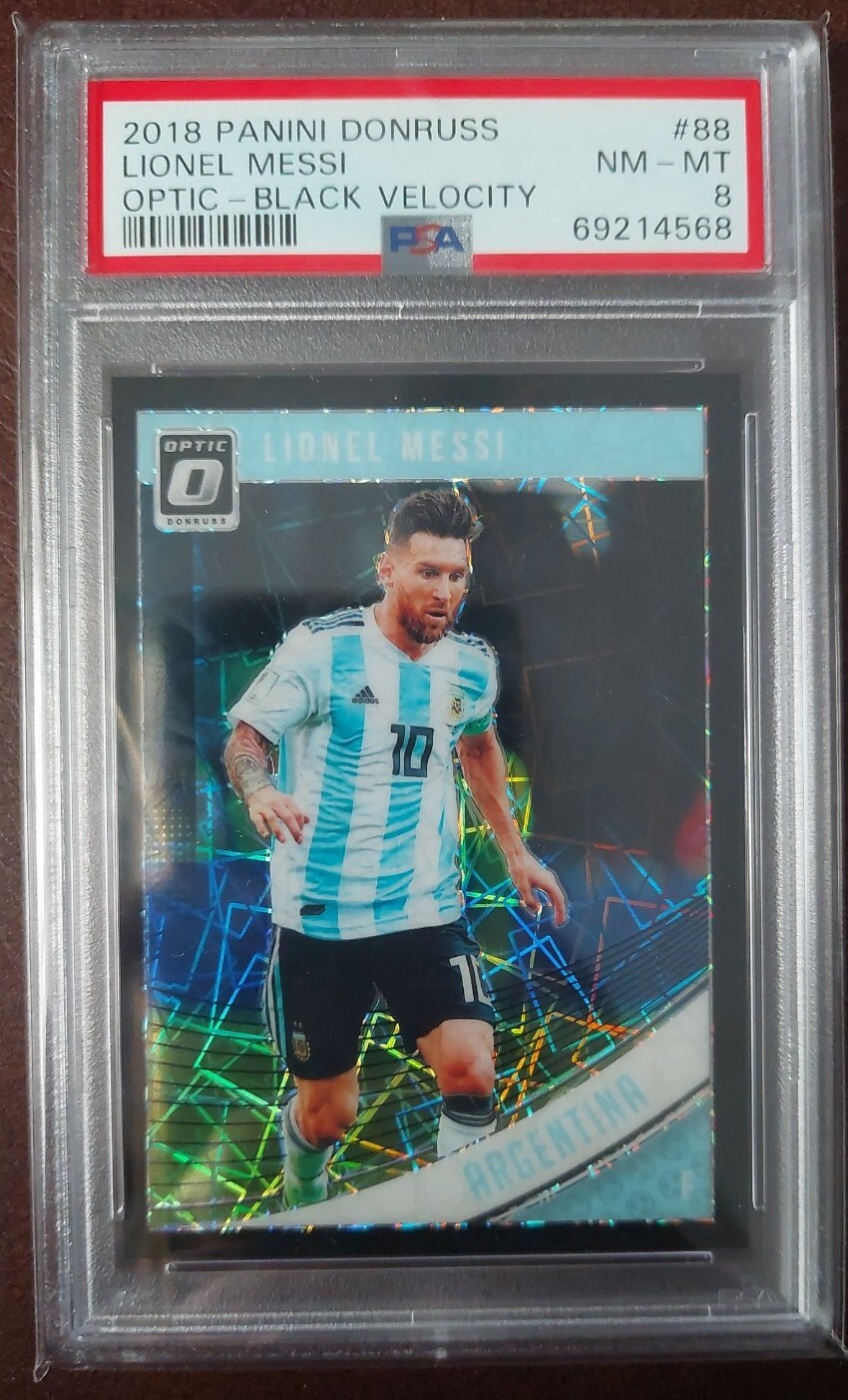2018 Panini Donruss Optic Black Velocity #88 Lionel Messi /25 PSA 8 | eBay