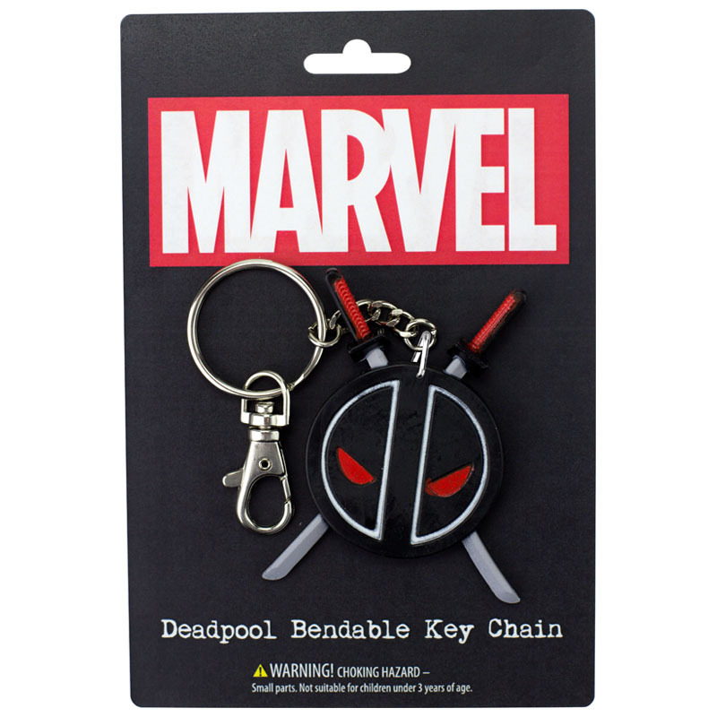 Bendable Keychain Avengers Spiderman Deadpool Venom Daredevil Thor Hulk ...