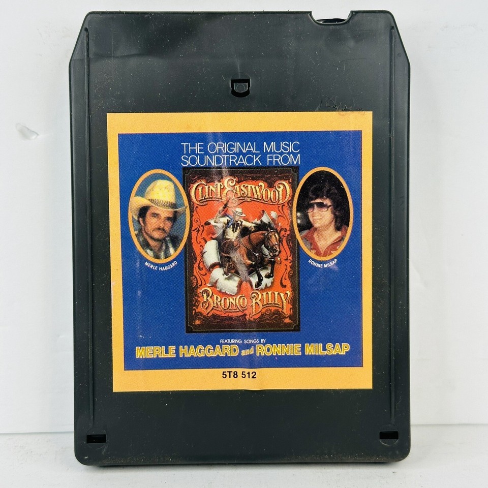 Clint Eastwood Bronco Billy 8 Track Tape Merle Haggard Ronnie Milsap ...