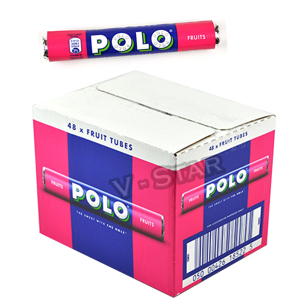 NESTLE POLO SUGAR FREE ORIGINAL MINTS BOX OF 32 ROLLS OF 34g TUBES ...
