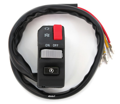 Universal 7/8 Bar Multi Switch Dualsport Motorcycle ATV Kill Start button On/Off | eBay