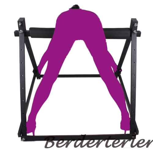 Sex Restraints Kneel Chair Furniture Open Leg Steel Frame Training For