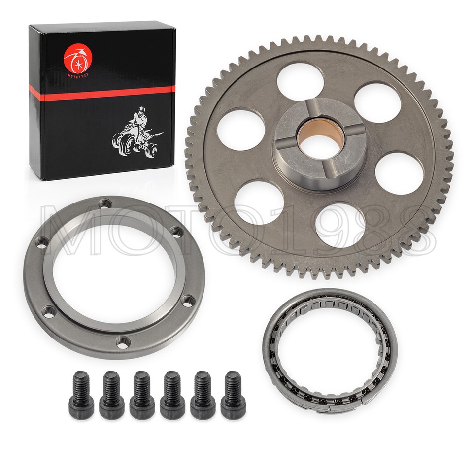 Starter Clutch kit One Way Gear Bearing COVER GASKET For Yamaha Kodiak ...