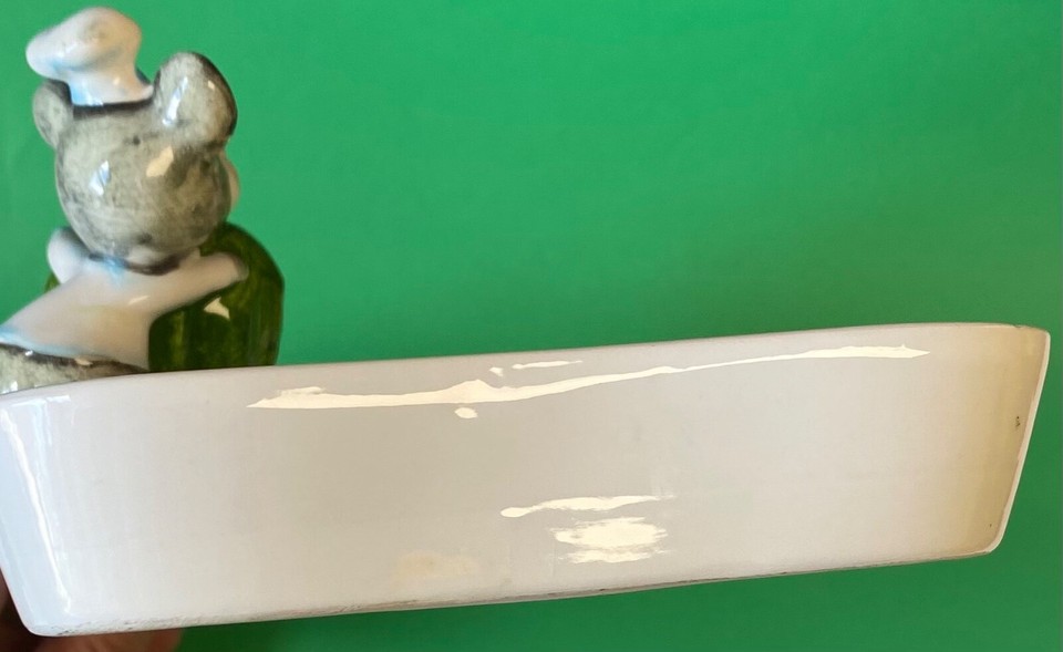 Vtg 1950’s Lefton MOUSE CHEF Divided Dish SERVING Plate Appetizer ...