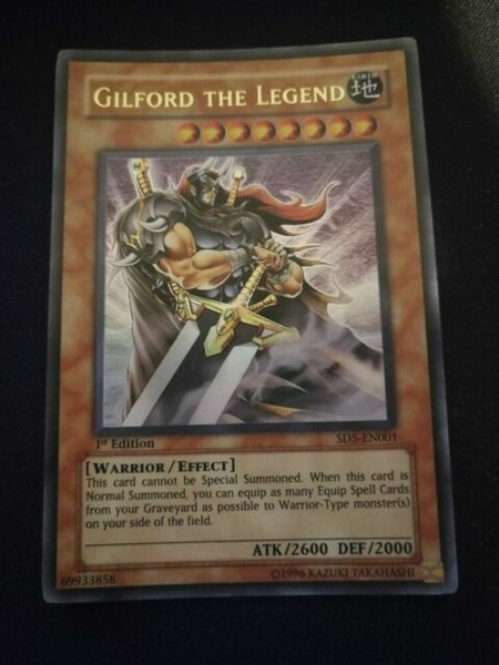 Yu Gi Oh Sd5-en001 1st Edition Gilford The Legend Ultra RARE Card ...