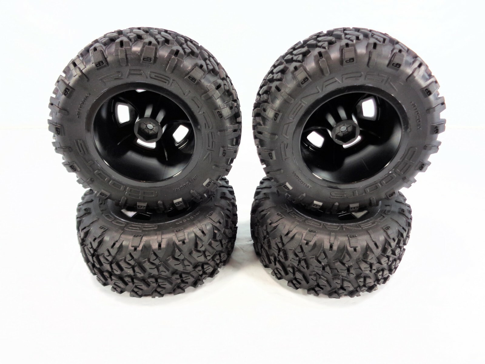 Arrma Big Rock 223s 4x4 BLX dBoots Ragnarok Tires and Black 14mm Wheels ...