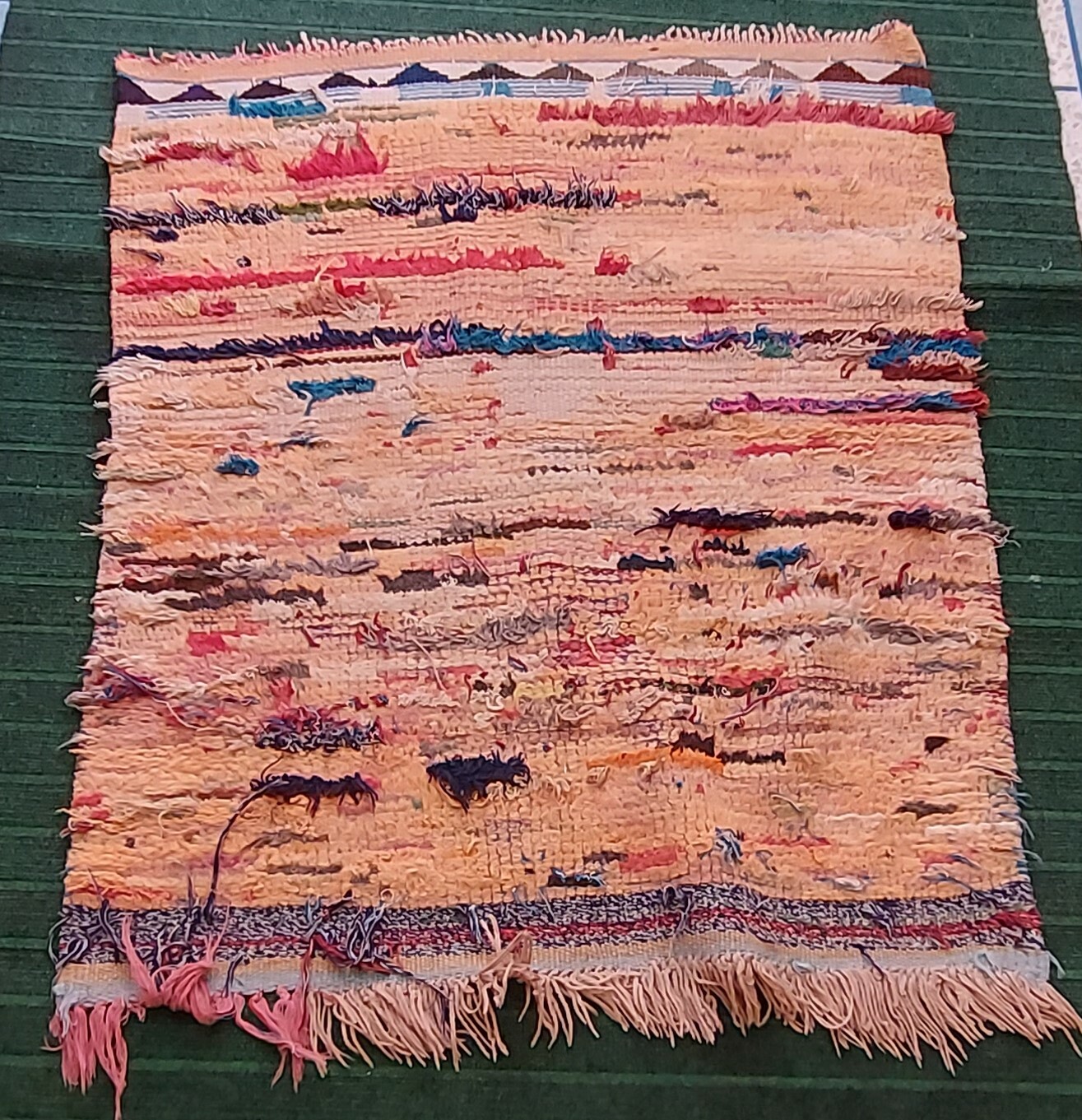 Vintage Moroccan Handmade Rug Hand Woven Berber Rug wool Authentic ...