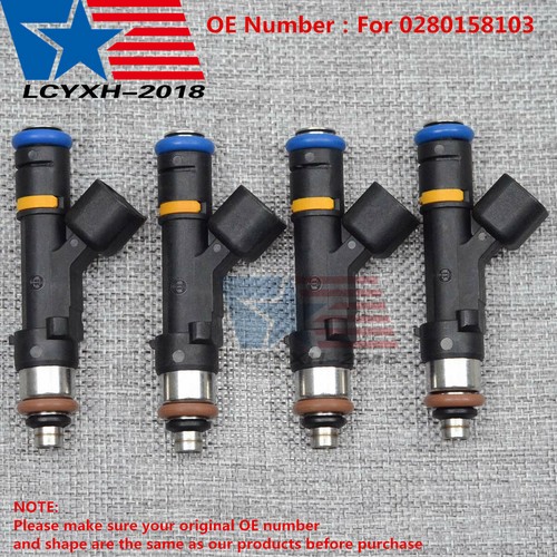 Set of 4 Fuel Injectors For Bosch 2006-2012 Mazda 3 2.0L 0280158103 USA ...