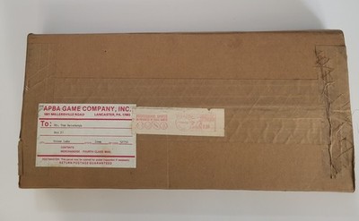 APBA 1982 BASEBALL SEASON COMPLETE SET. SEALED BOX FROM FACTORY ...