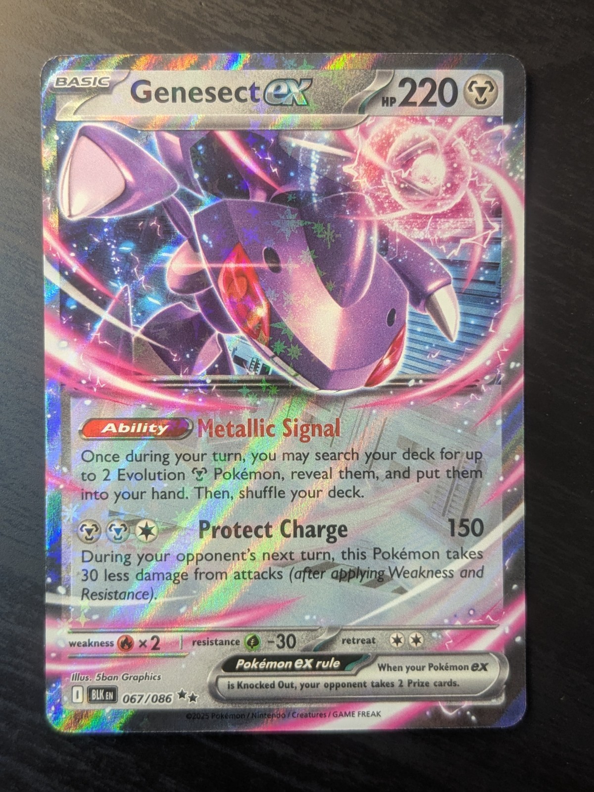 Genesect ex 067/086 - SV: Black Bolt - Double Rare - Pokémon Card NM | eBay