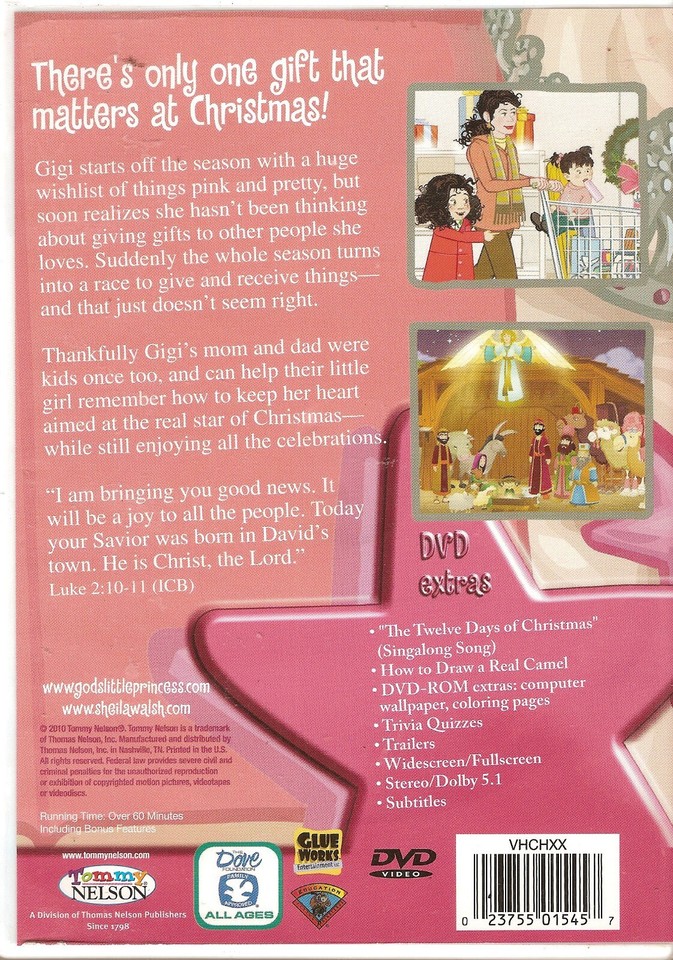 "GIGI - God's Little Princess - Dreaming of a Pink Christmas" (Nelson DVD 2010) | eBay