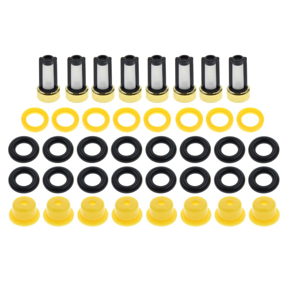 FUEL INJECTOR REPAIR KIT FORD MERCURY LINCOLN V8 ORINGS PINTLE CAPS ...
