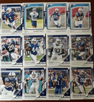 2024 Donruss Football (1-400 Set) Indianapolis Colts Team Set (12 Cards ...
