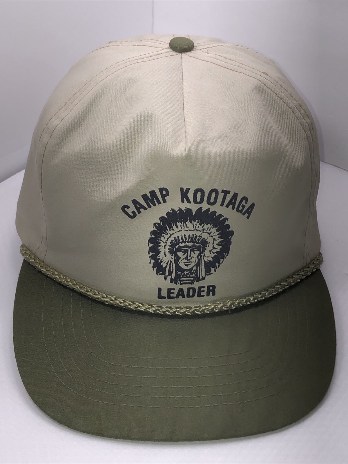 Vintage Camp Kootaga Indian Chief logo hat Preowned - Gem