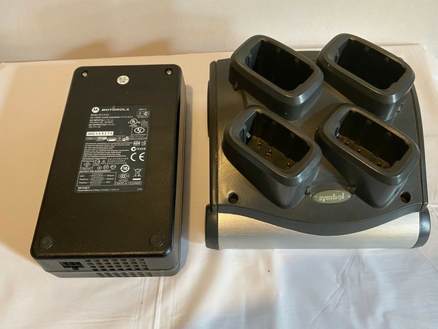 Symbol Motorola Zebra Mc9090 4 Slot Battery Charging Dock Sac9000-4000 ...