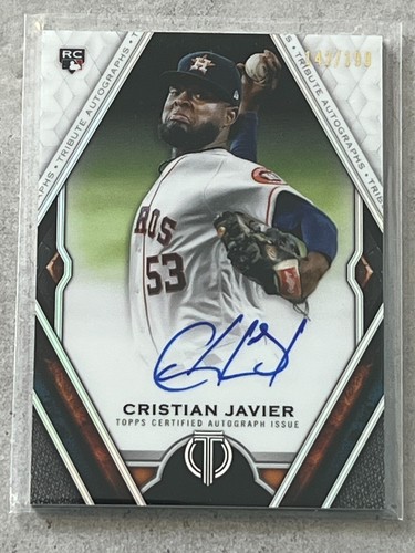 2021 Topps Tribute Cristian Javier Rookie RC Auto Silver /199 #TA-CJ ...