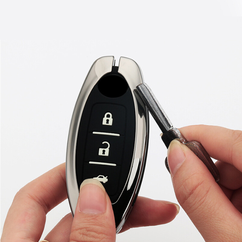 Zinc Alloy Car Smart Remote Key Fob Cover Case Protector Bag For ...