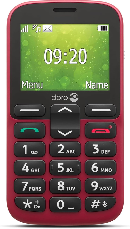 Doro 1380 Unlocked 2G Network ONLY Dual SIM Mobile Phone for Seniors ...