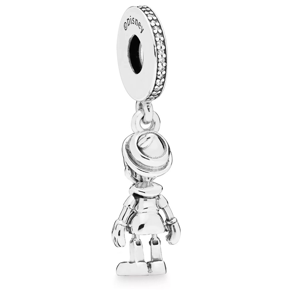 New! Authentic Pandora Silver Disney Pinocchio Dangle CZ Bead 797489CZ ...