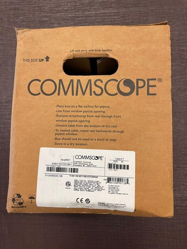Commscope fiber optic drop cable 810009230/DB | R-001-DN-8G-F49IV/SP29 ...