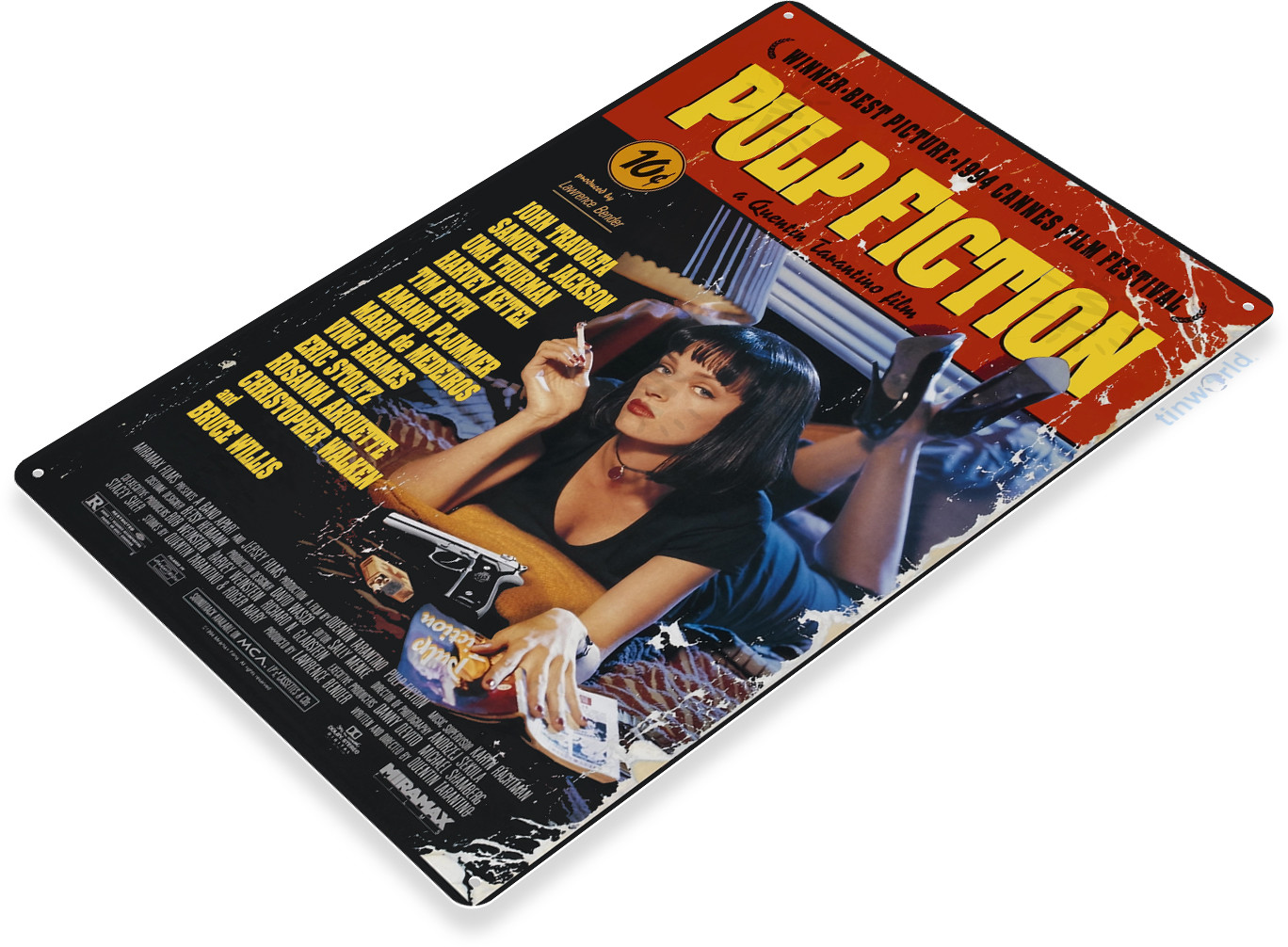 TIN SIGN Pulp Fiction Movie Poster Home Theater Store A144 | eBay
