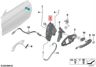 Genuine BMW M3 G20 318d 320d 320dX 320i 1.6 330d System Latch Left ...