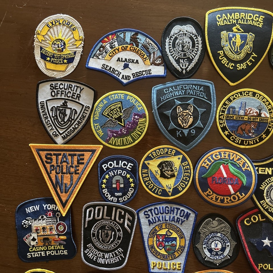 Lot Of 35 Police Patches | eBay