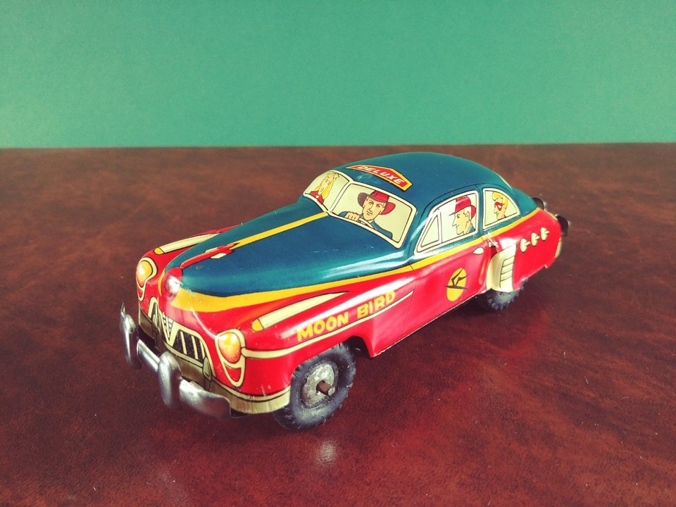 1950's Bandai Japan Tin Friction 54 Buick Moon Bird Deluxe Tinplate w ...