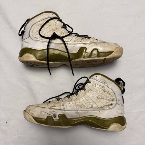 1364) Nike Air Jordan 9 IX Retro Statue White/Gold 302370-109 Men’s ...