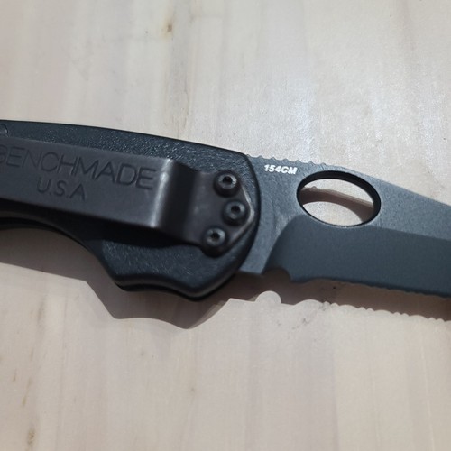 Benchmade 824SBT Ascent-II Clip Point Combo Edge Coat BT2 G-10 Folding ...