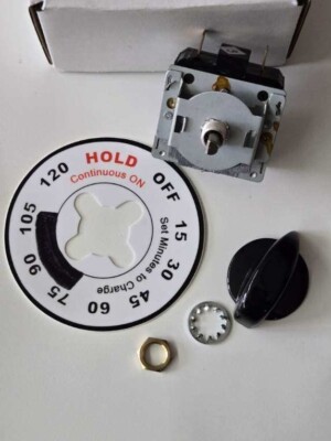 BATTERY CHARGER MECHANICAL TIMER KIT 120 MINUTE W/HOLD POSITION 3/8 ...