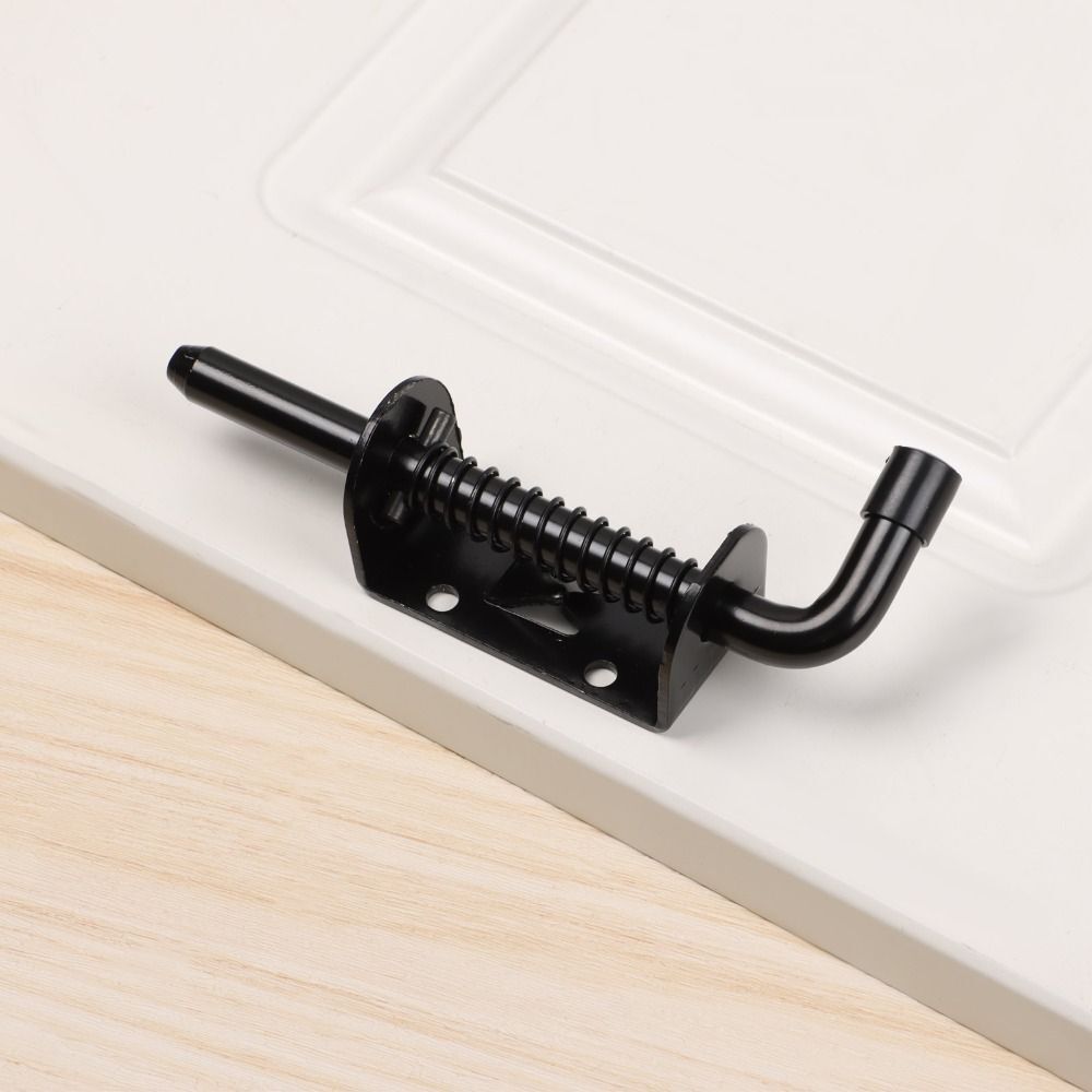 Steel Heavy Duty Door Lock Latch Pin Spring Loaded Sliding Barrel Bolt ...
