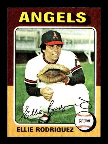 1975 Topps #285 Ellie Rodriguez California Angels EX-MT Baseball Card ...