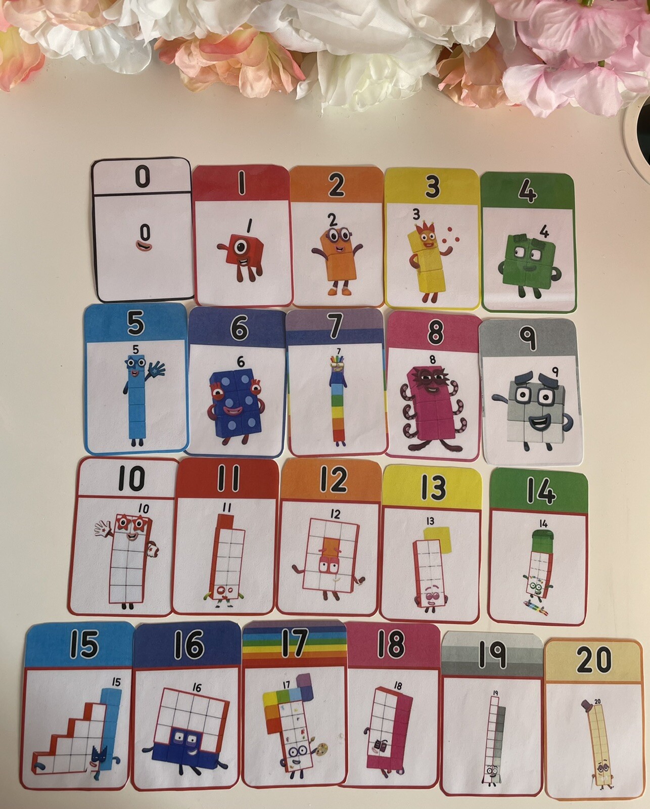 New Numberblocks Laminated Letter cards/ | Grelly USA