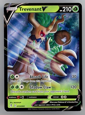 Pokemon TCG Trevenant V 013/203 Evolving Skies Ultra Rare 2021 | eBay