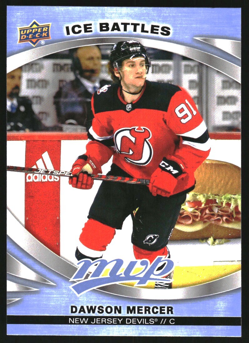 Dawson Mercer 2023 Upper Deck MVP #218 Ice Battles Price Guide - Sports ...